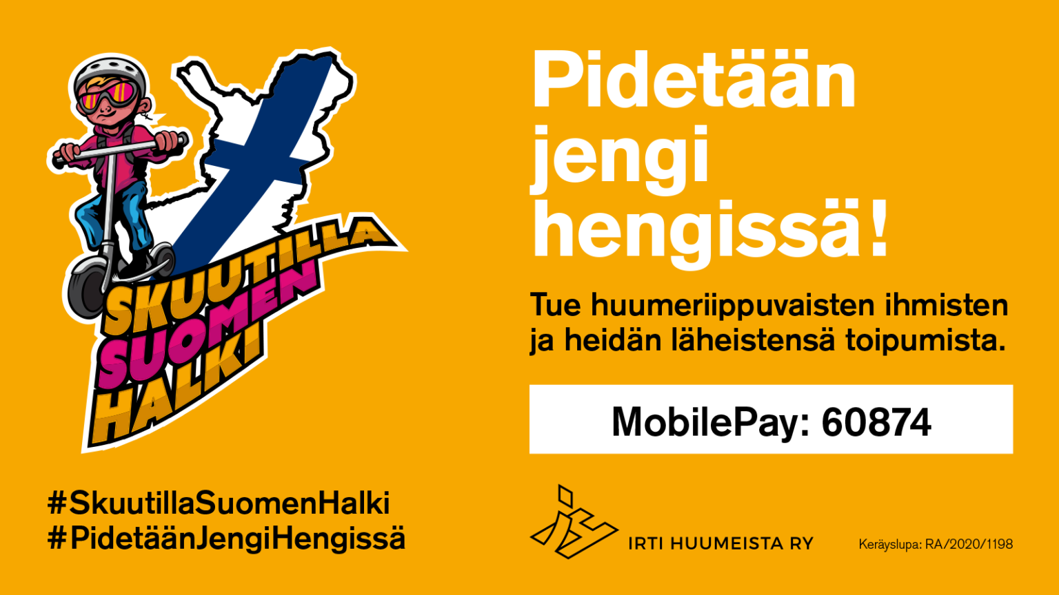 Skuutilla Suomen halki · Irti Huumeista ry